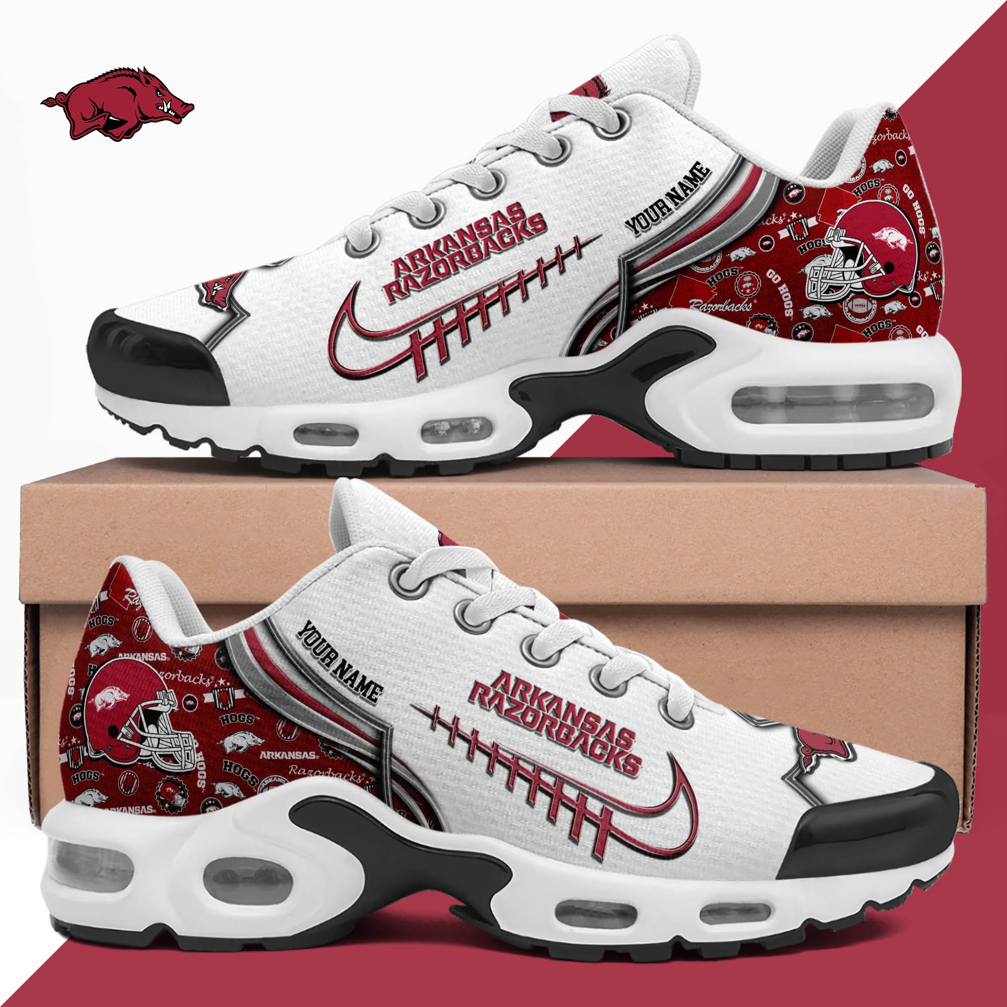 Arkansas Razorbacks TN Shoes 2025 Version Custom Your Name 642 – House ...