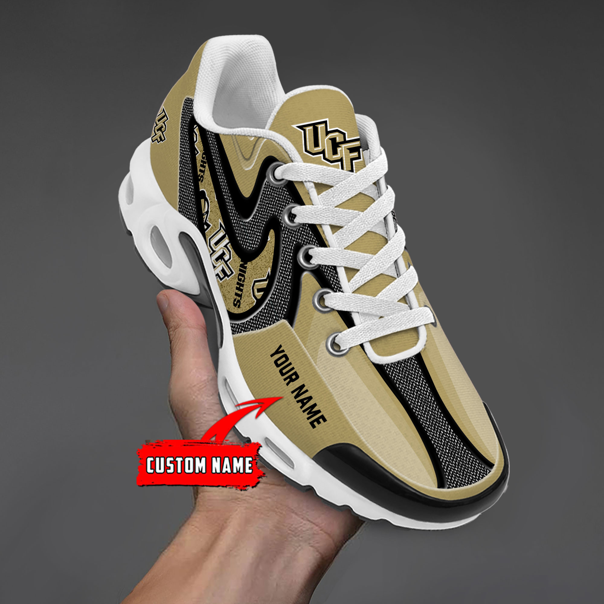 UCF Knights Personalized Name Team Checkmark Logo Mix Colors Stitch ...